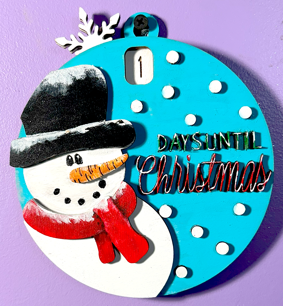 Snowman Countdown to Christmas Wall Ornament – Prince and Lady ...